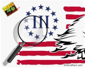 3 Percenter With Eagle Svg, Betsy Ross Flag Svg, constitution