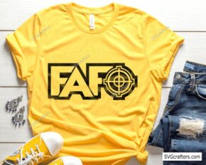FAFO Fuck Around Find Out Crosshair Svg, FAAFO Punisher Flag