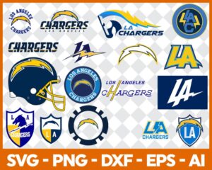Free Los Angeles Chargers Svg Bundle, LA Chargers Svg